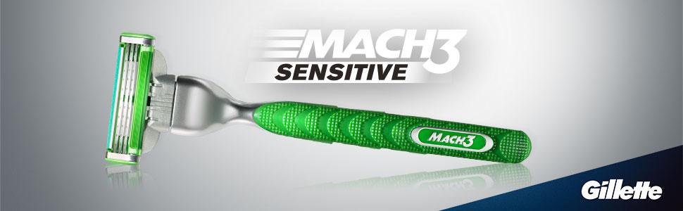 Gillette Mach 3 Sensitive Men’s Razor : Amazon.co.uk: Health & Personal ...