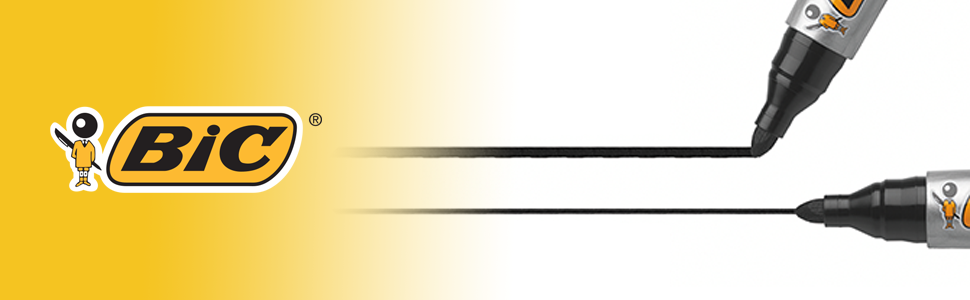 BIC Marking 2000 ECOlutions, Multi-Surface Black Permanent Markers ...