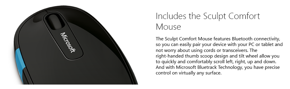 Microsoft Sculpt Comfort Desktop Keyboard and Mouse Set, UK Layout ...