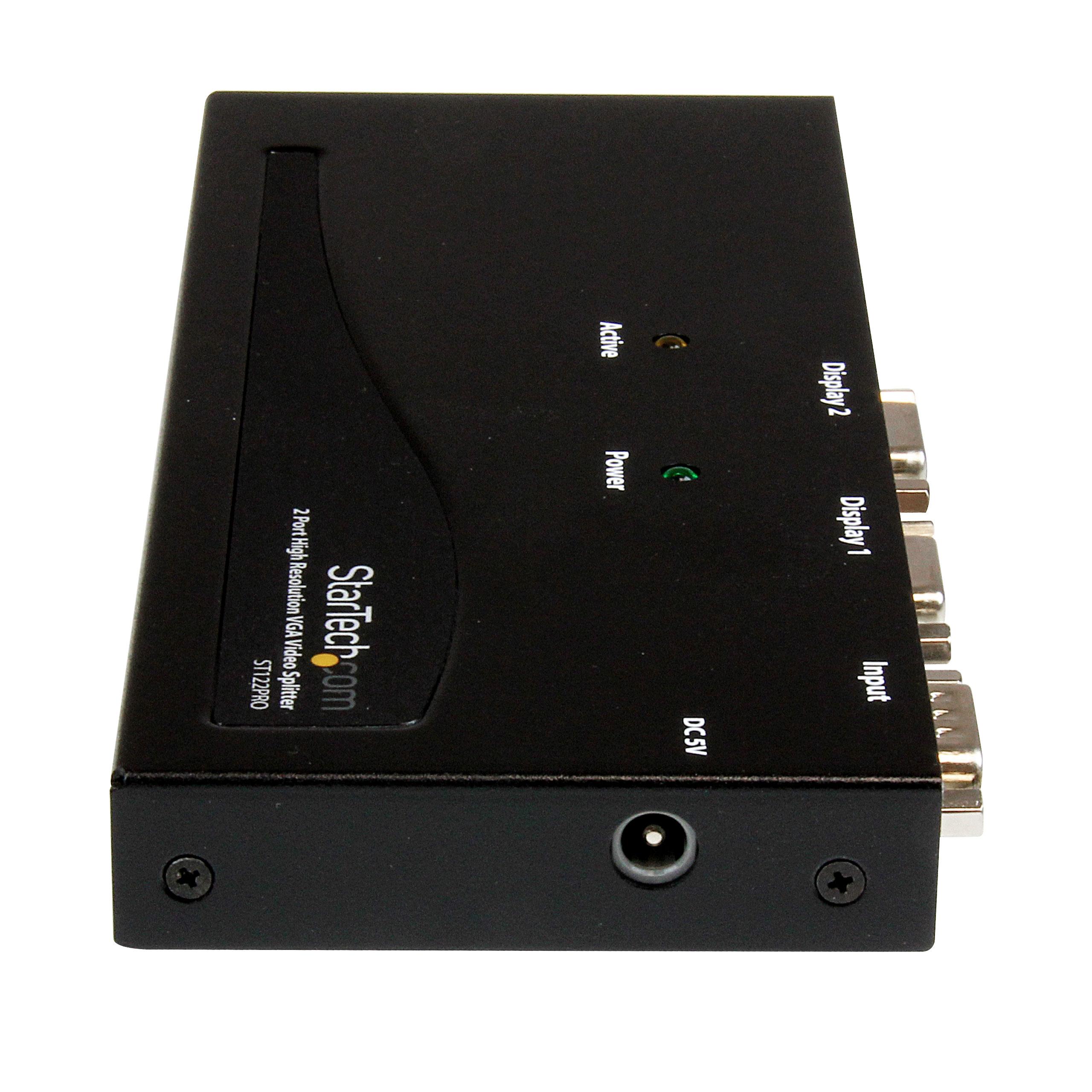 StarTech 2 Port High Resolution VGA Video Splitter: Amazon.co.uk ...