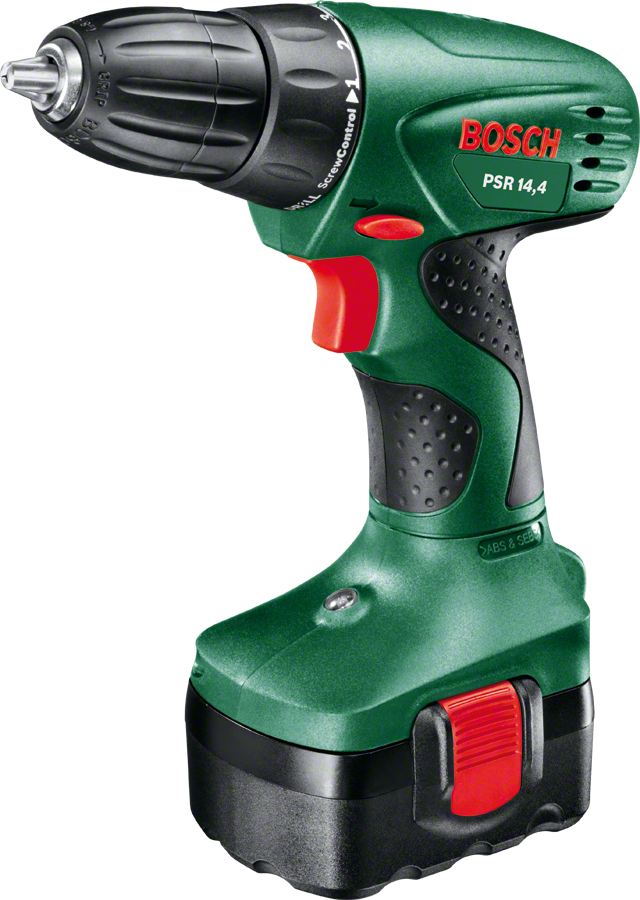 Bosch PSR 12 Cordless NiCad Drill Driver with 2 x 12 V Batteries, 1.2 ...