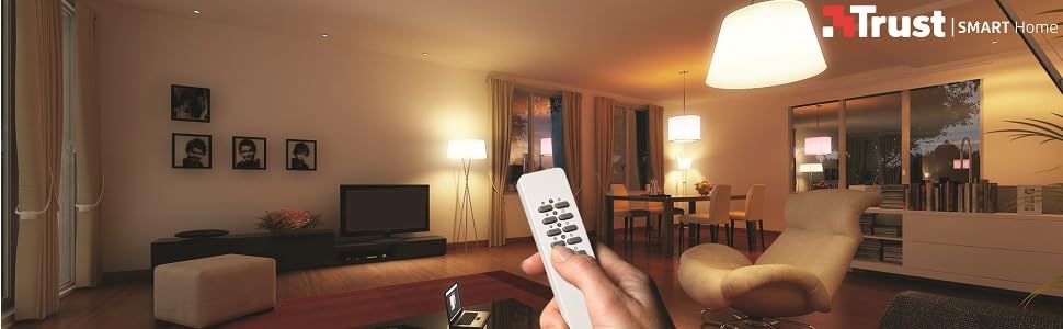 Trust WiFi Smart Home APA3-1500R Starter Kit for Wireless Switching of ...