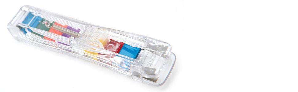 Rapesco Supaclip #40 Dispenser with 25 Multicoloured Refill Clips ...