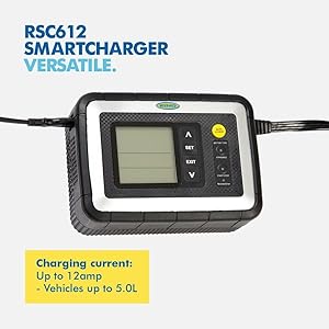 Ring RSC612 12A Smart Battery Charger, 12V Vehicles to 5.0L, All ...