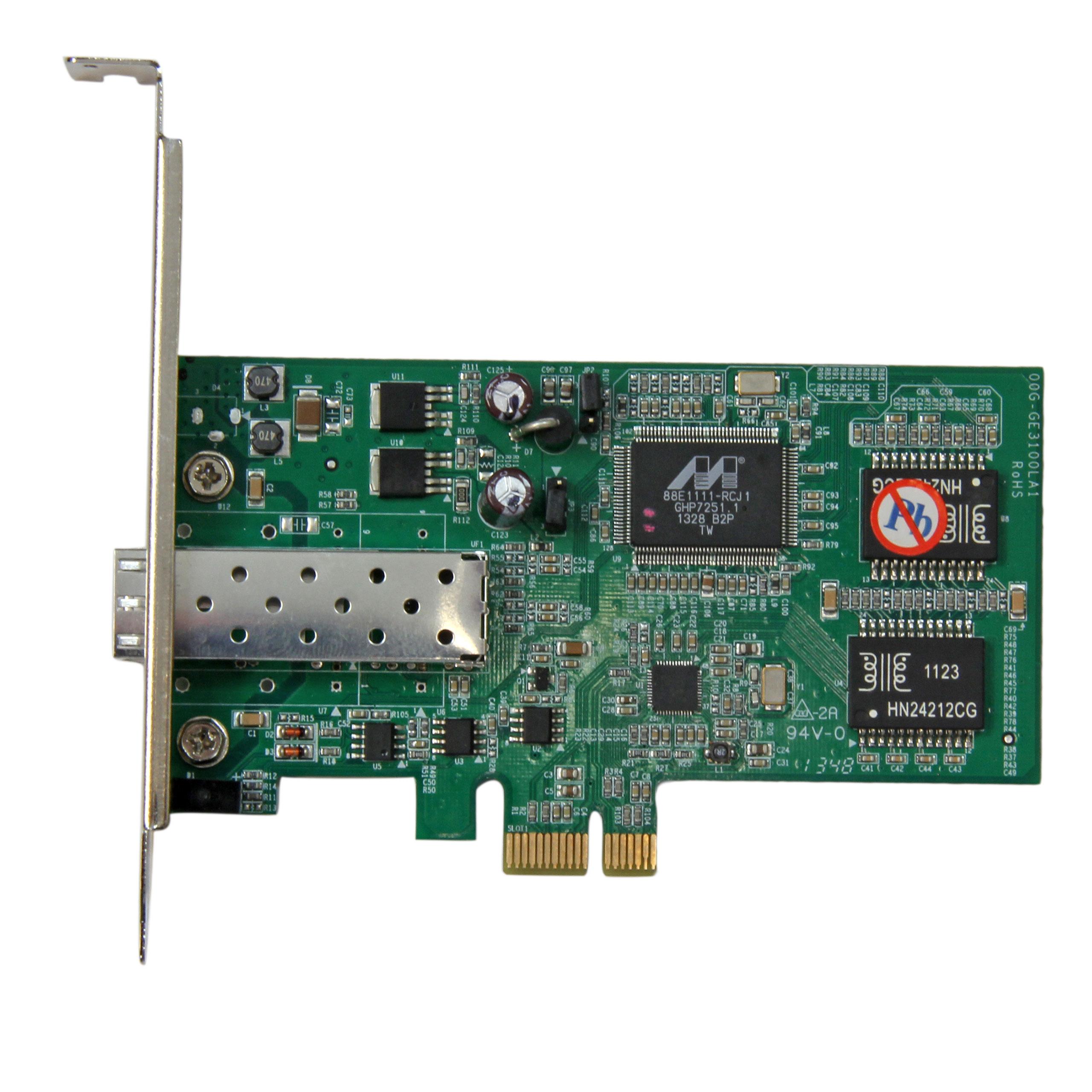 StarTech.com PCI Express Gigabit Ethernet Fiber Network: Amazon.co.uk ...