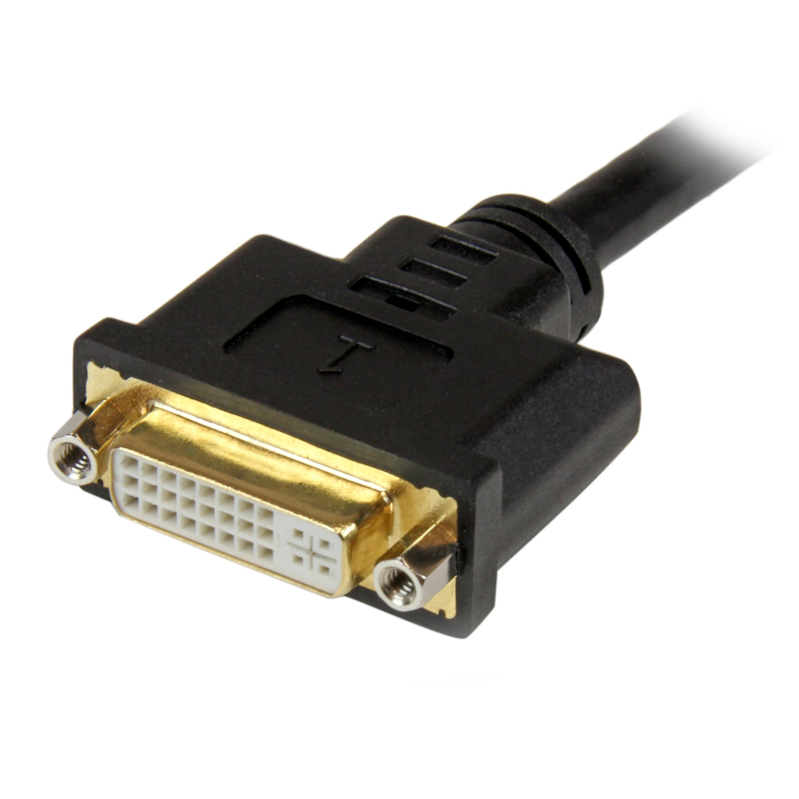 StarTech.com 8in Wyse DVI Splitter Cable - DVI-I to DVI-D and VGA - M/F ...