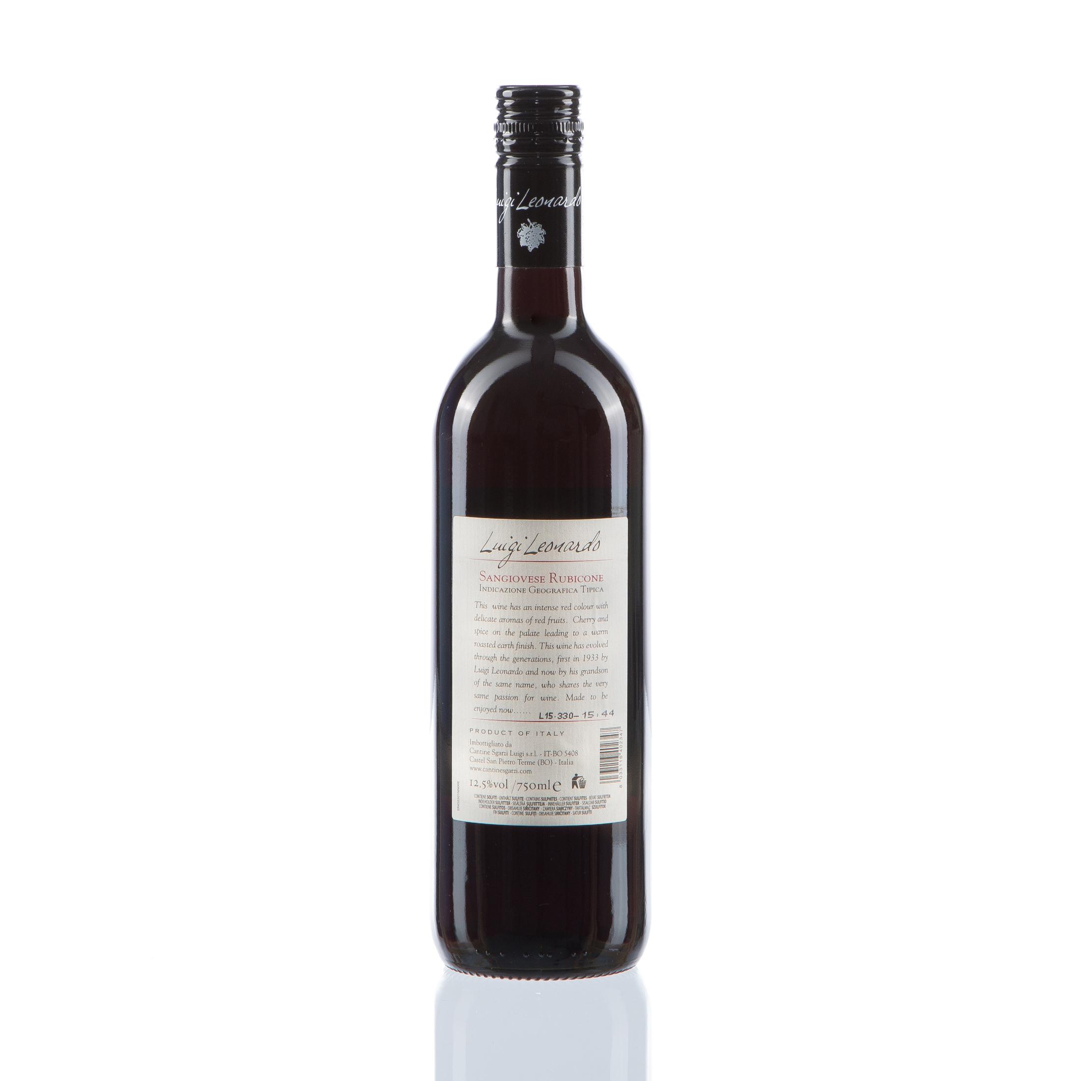 Sander's Selection Luigi Leonardo Sangiovese Rubicone/Italian Red Wine ...