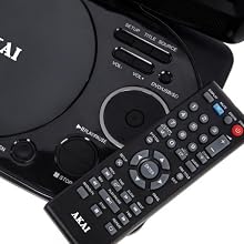 Akai A51003 10-Inch Portable DVD Player with Digital TV Tuner - Black ...