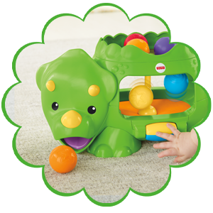 Fisher Price Double Popping Dino Musical Ball popper: Amazon.co.uk ...