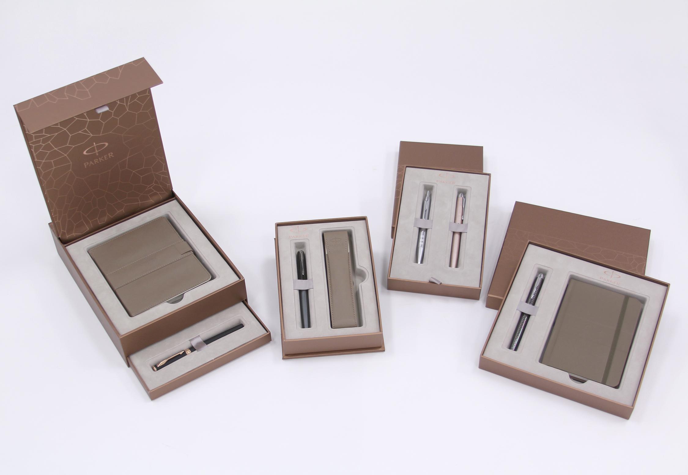 Parker Gift Set IM Brushed Metal Chrome Trim Ball Pen and Fountain Pen with Medium Nib: Amazon ...