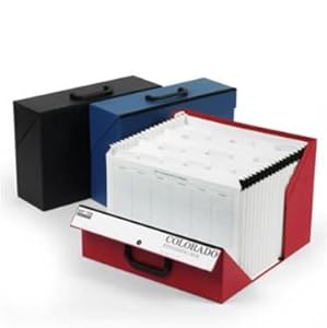 Rexel Colorado Expanding Box File Foolscap Black : Amazon.co.uk ...