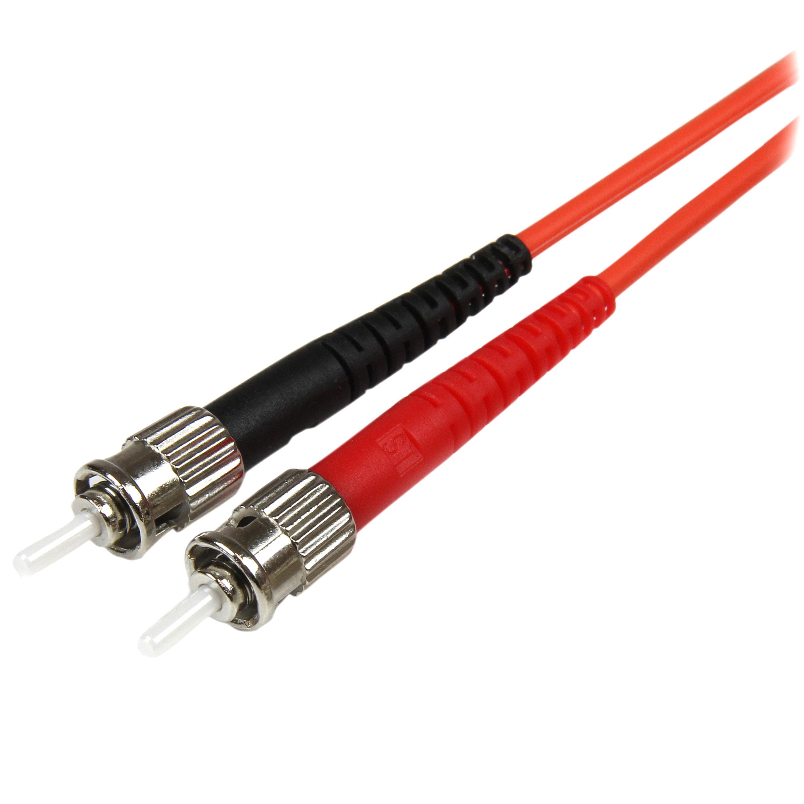 StarTech.com 1m Multimode 50/125 Duplex Fiber Patch Cable LC - ST/50 ...