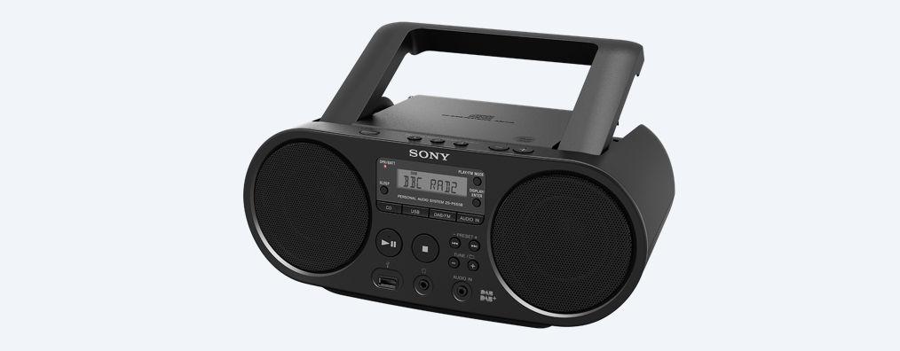 Sony ZS-PS55B CD Boombox with DAB and FM Radio - Black: Amazon.co.uk: TV