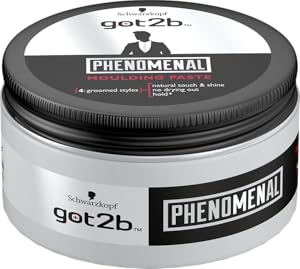 Schwarzkopf got2b Phenomenal Moulding Paste, hair product for gentleman grooming with style ...