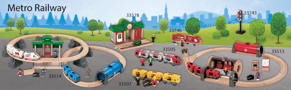 BRIO World - Metro Railway Set: Amazon.co.uk: Toys & Games