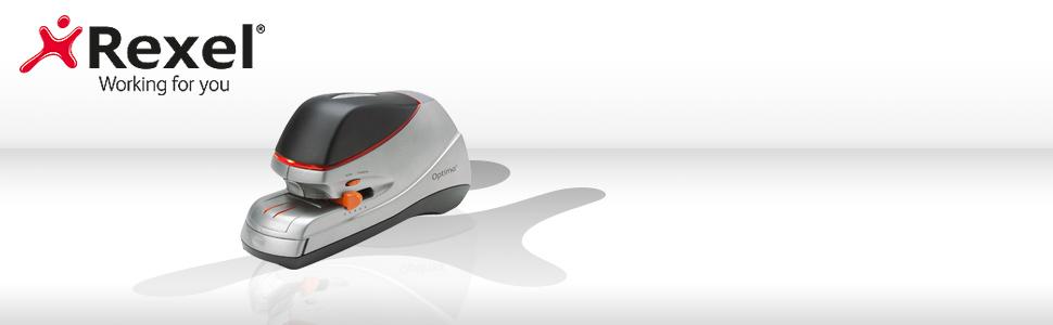 Rexel Optima 40 Electric Stapler 32mm Throat Depth Silver/Black(40 ...