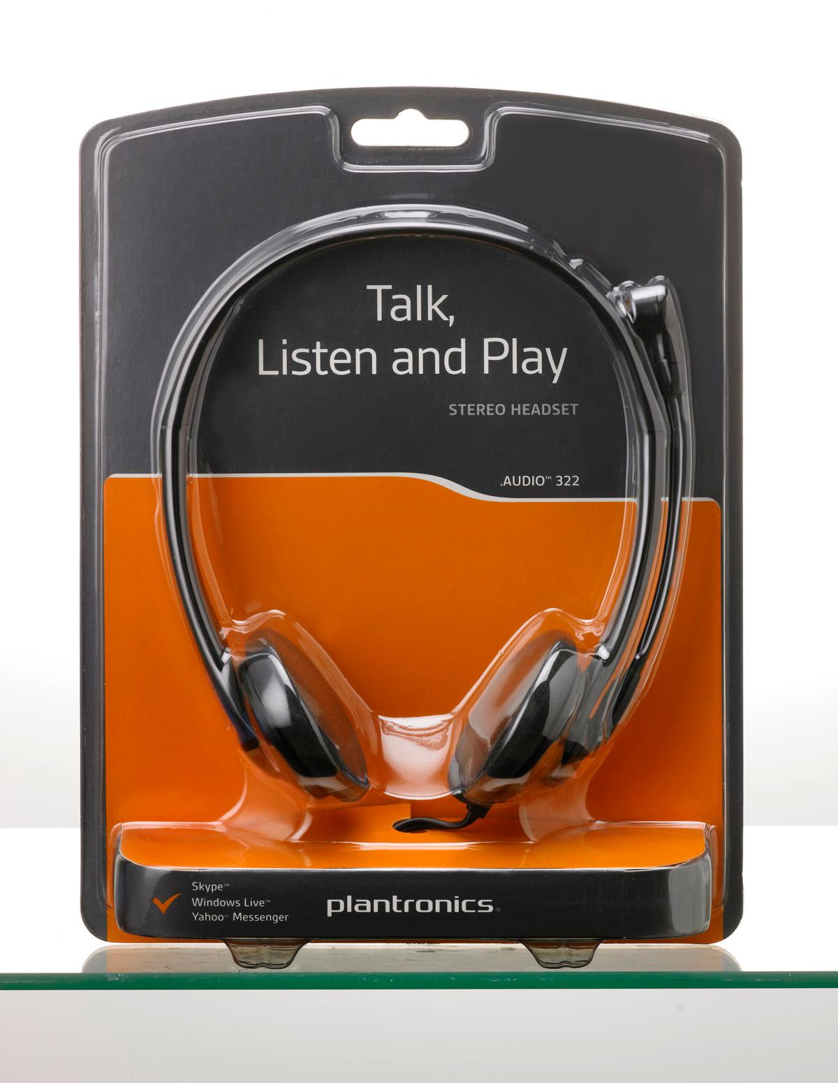 Plantronics Audio 322 PC Mono Headset: Amazon.co.uk: Electronics