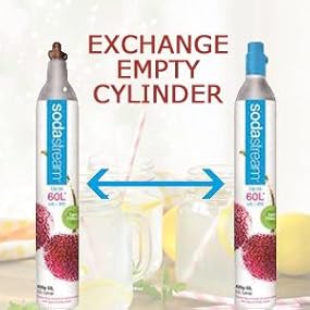 SodaStream Collect+ Exchange 60 L Gas Cylinder and 1 L Carbonating ...