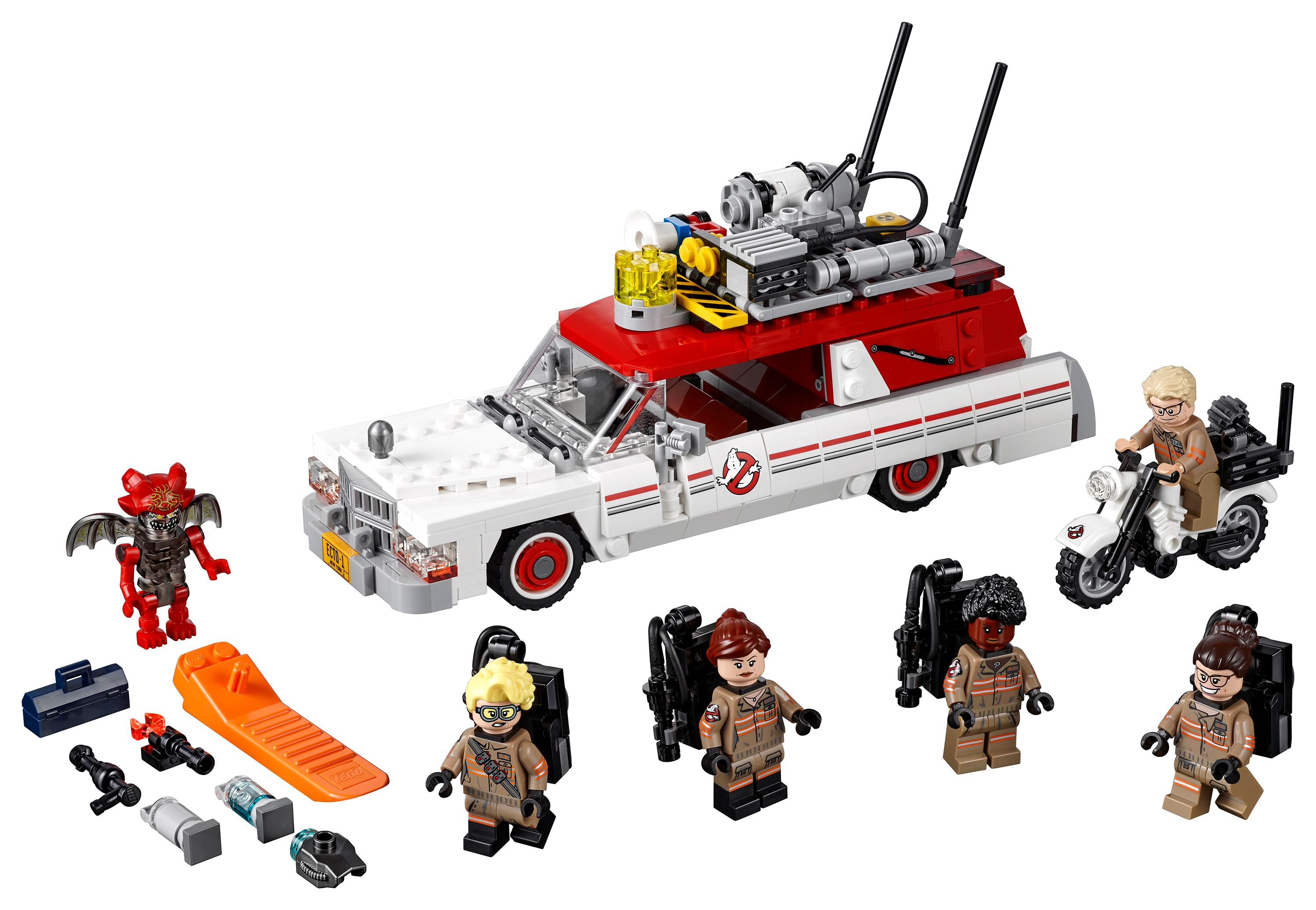 LEGO 75828 Ghostbusters Ecto-1 and 2 Building Toy: LEGO: Amazon.co.uk ...