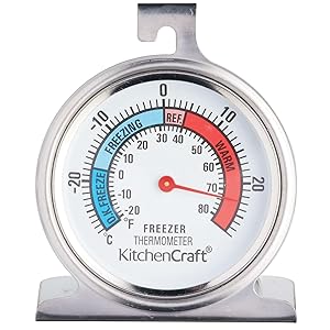 KitchenCraft Freezer / Fridge Thermometer with Min Max Temperature ...