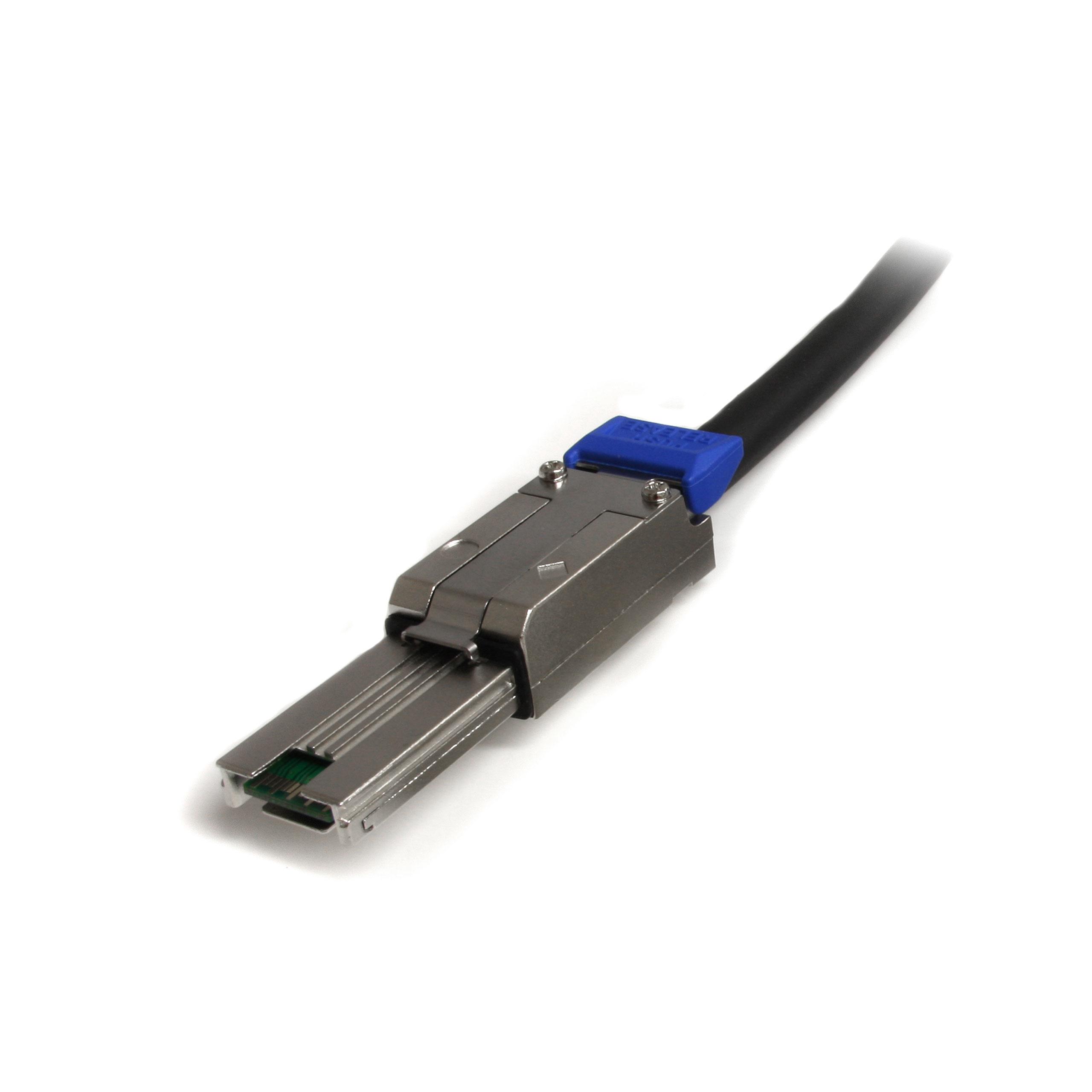 StarTech.com 2m External Mini SAS Cable - Serial Attached SCSI SFF-8088 ...