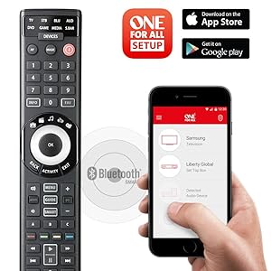 One For All Smart Control 8 Universal Remote Control – Operates 8 ...