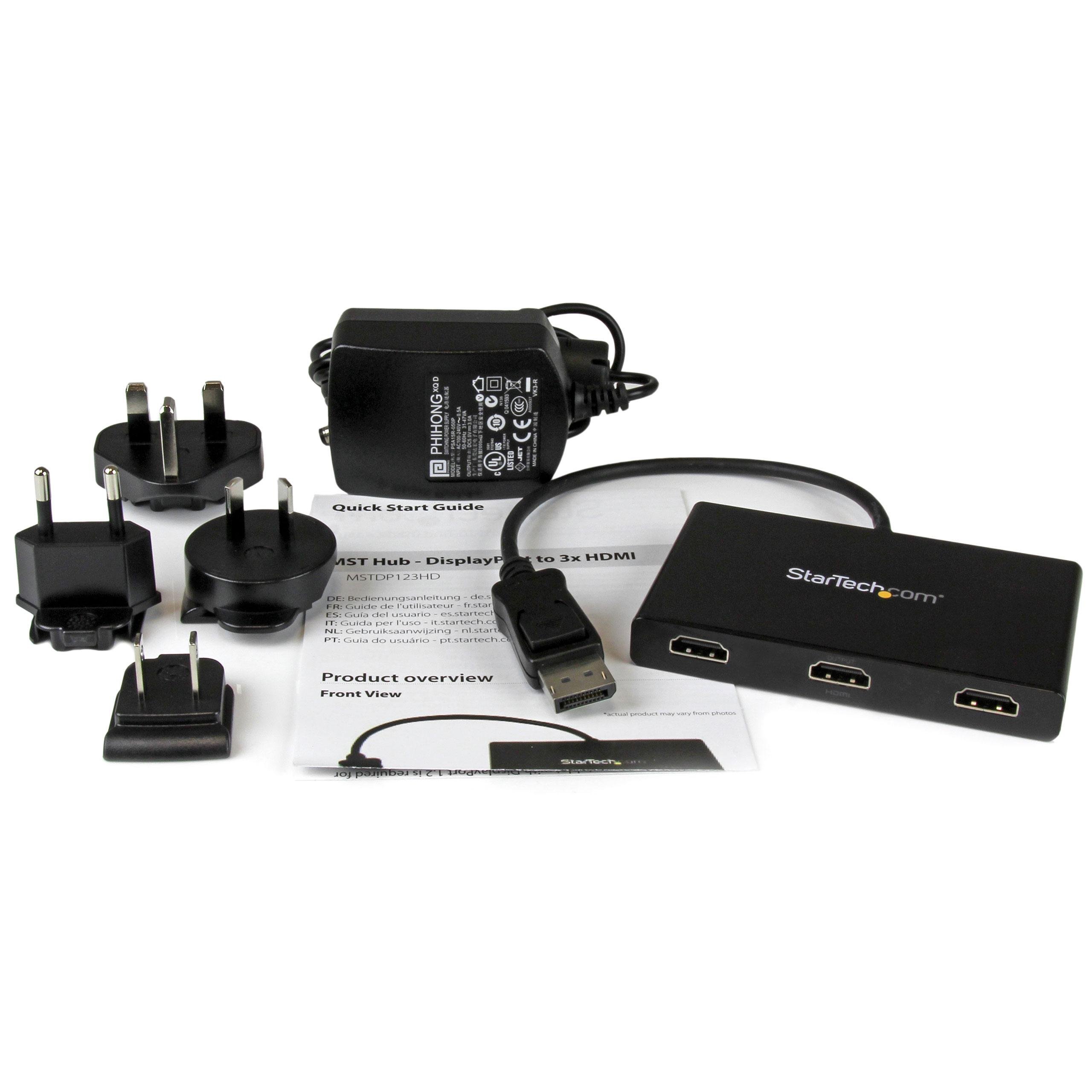 StarTech.com DisplayPort to HDMI Multi-Monitor Splitter: Amazon.co.uk ...