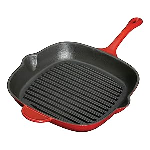 MasterClass Induction-Safe Cast Iron Griddle Pan, 28 cm (11") - Black ...