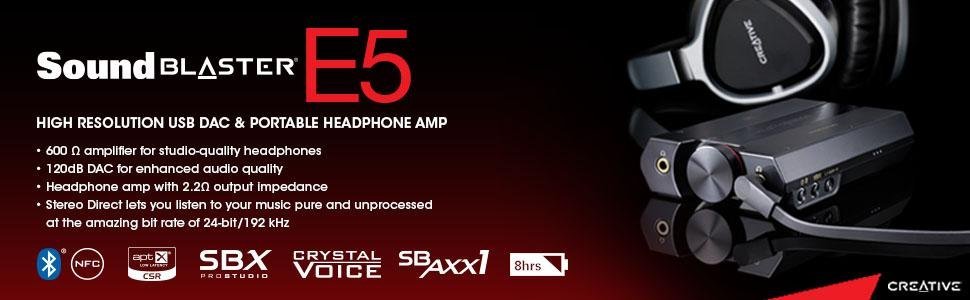 Creative E5 Portable Headphone Amplifier: Amazon.co.uk: Computers ...
