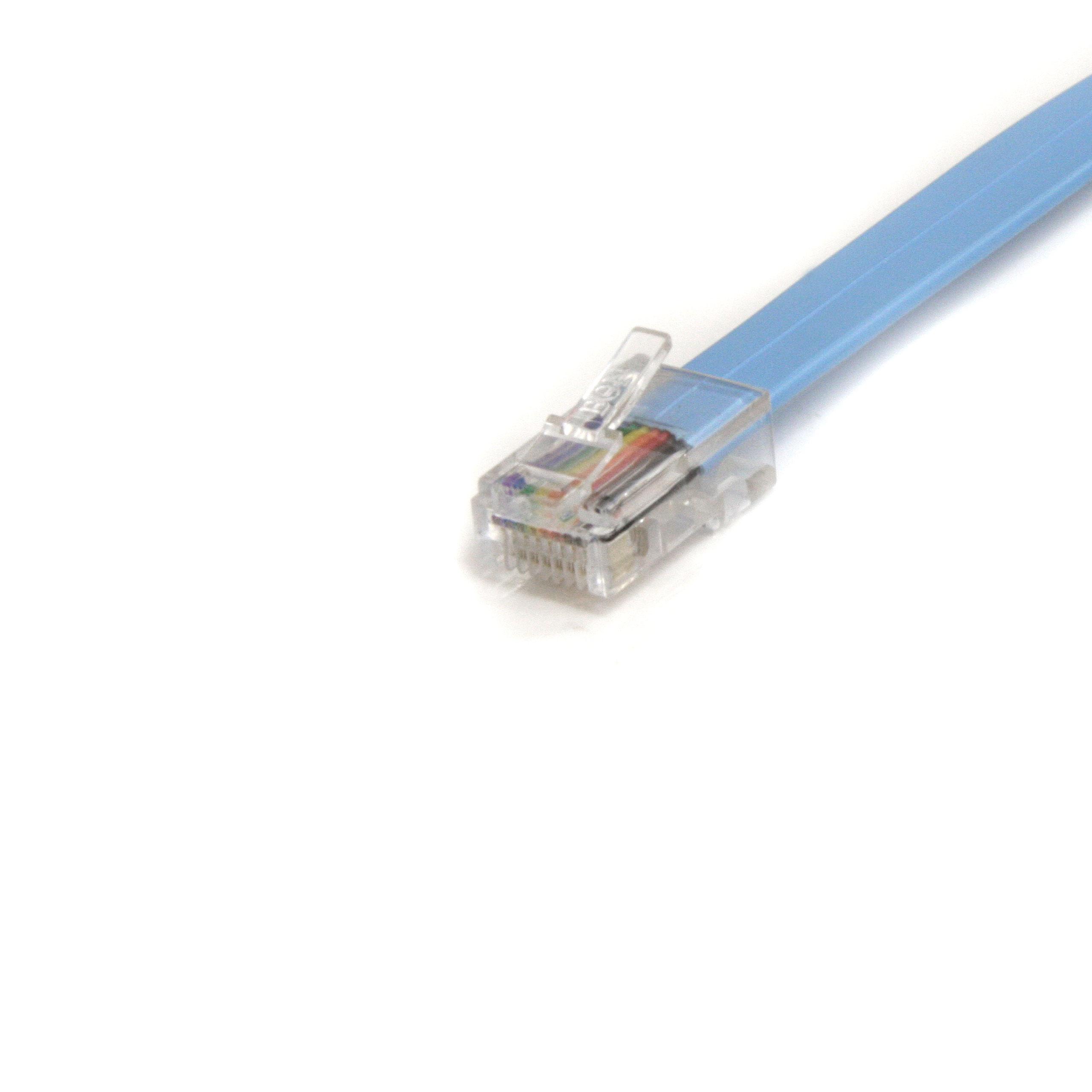 StarTech.com ROLLOVERMM6 Cisco Console Rollover Cable, RJ45 Ethernet ...