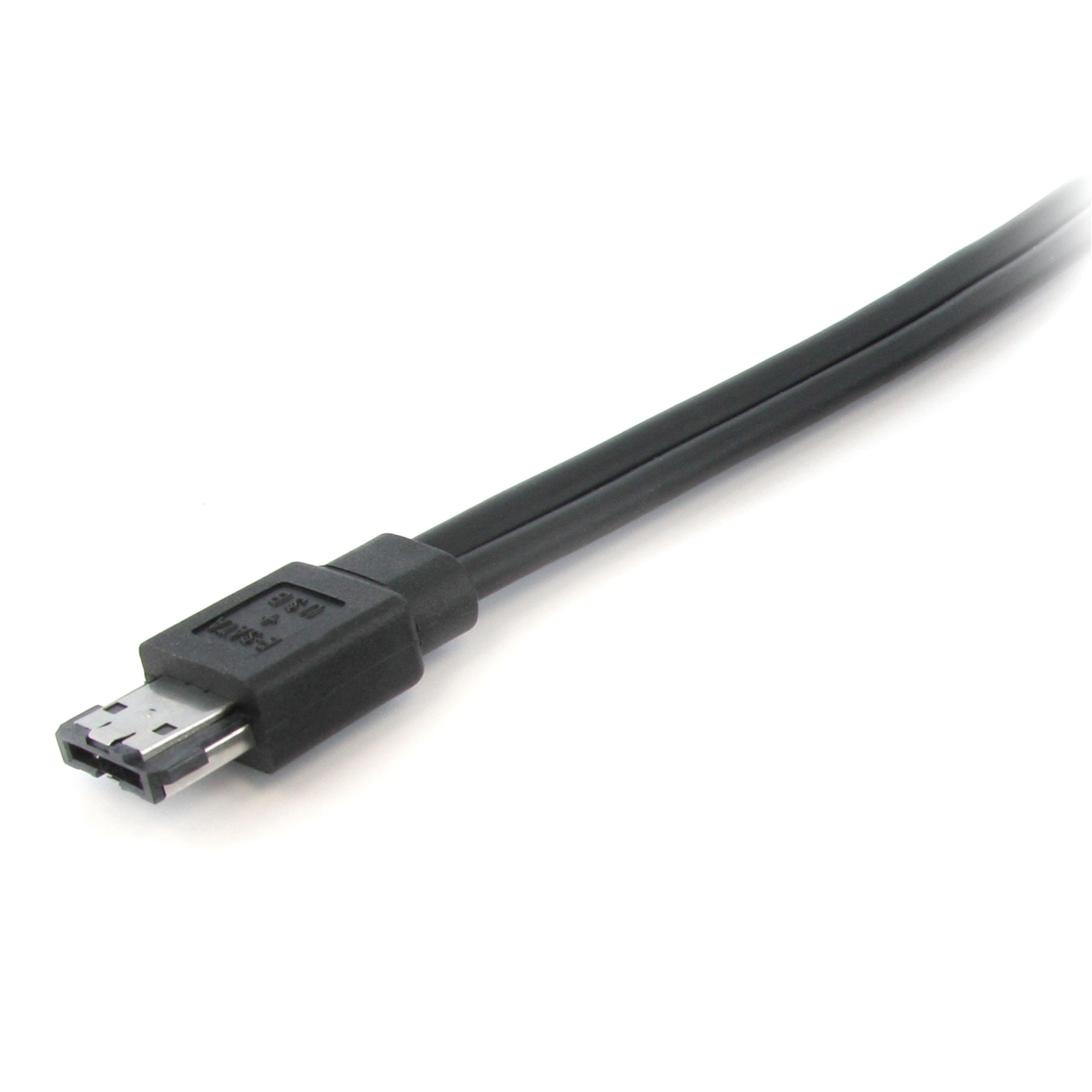 StarTech.com ESATAUSBMM3 eSATA and USB A to Power eSATA Cable, Power ...