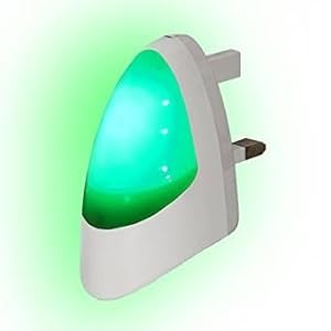 RED Automatic LED Night Light Dusk 2 Dawn LED Sensitive, White, Plug in ...