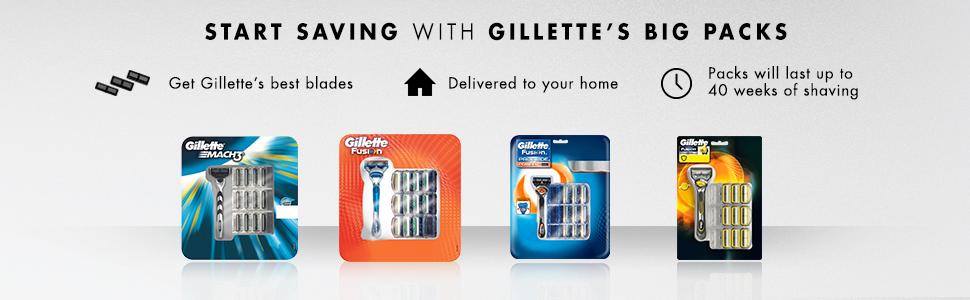 Gillette Fusion Men’s Razor Blades - 10 Blades : Amazon.co.uk: Health ...