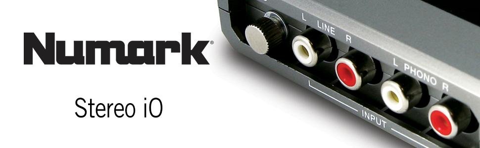 Numark Sterio|iO - Analogue to Digital DJ Audio Interface with Two ...