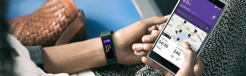 Microsoft Fitness and Activity Tracker Wrist Band - Medium, Black ...