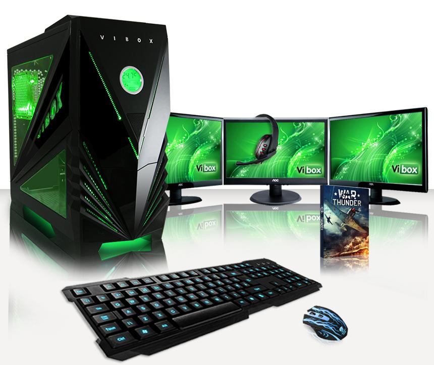 VIBOX Warrior 7 Gaming PC Computer with Game Voucher, Windows 10 OS, 3x ...
