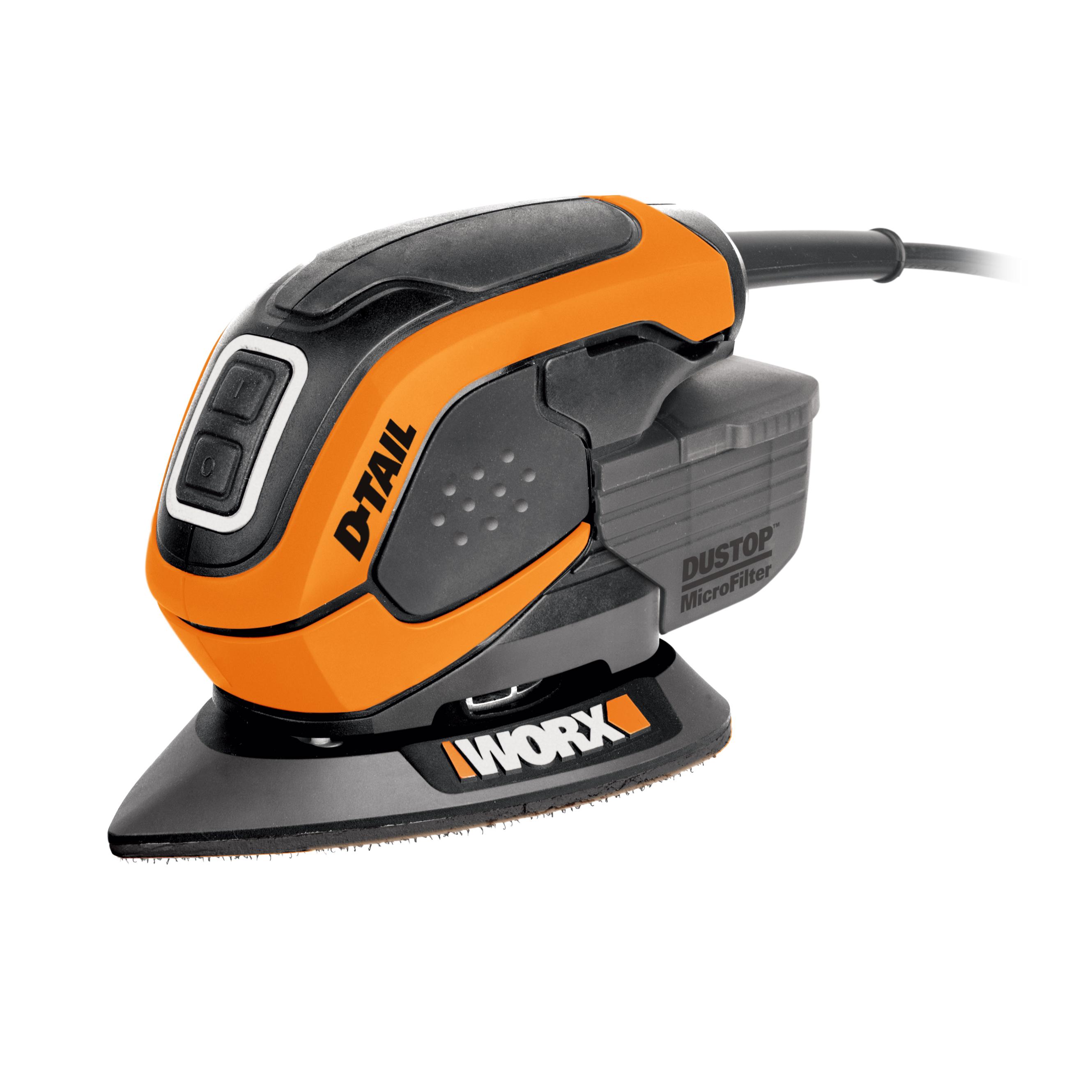 WORX WX648 D-Tail Sander, 65 W, 65 V, Orange: Amazon.co.uk: DIY & Tools