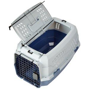 AmazonBasics 23-Inch (58.5 cm) Two-Door Top-Load Pet Kennel: Amazon.co ...