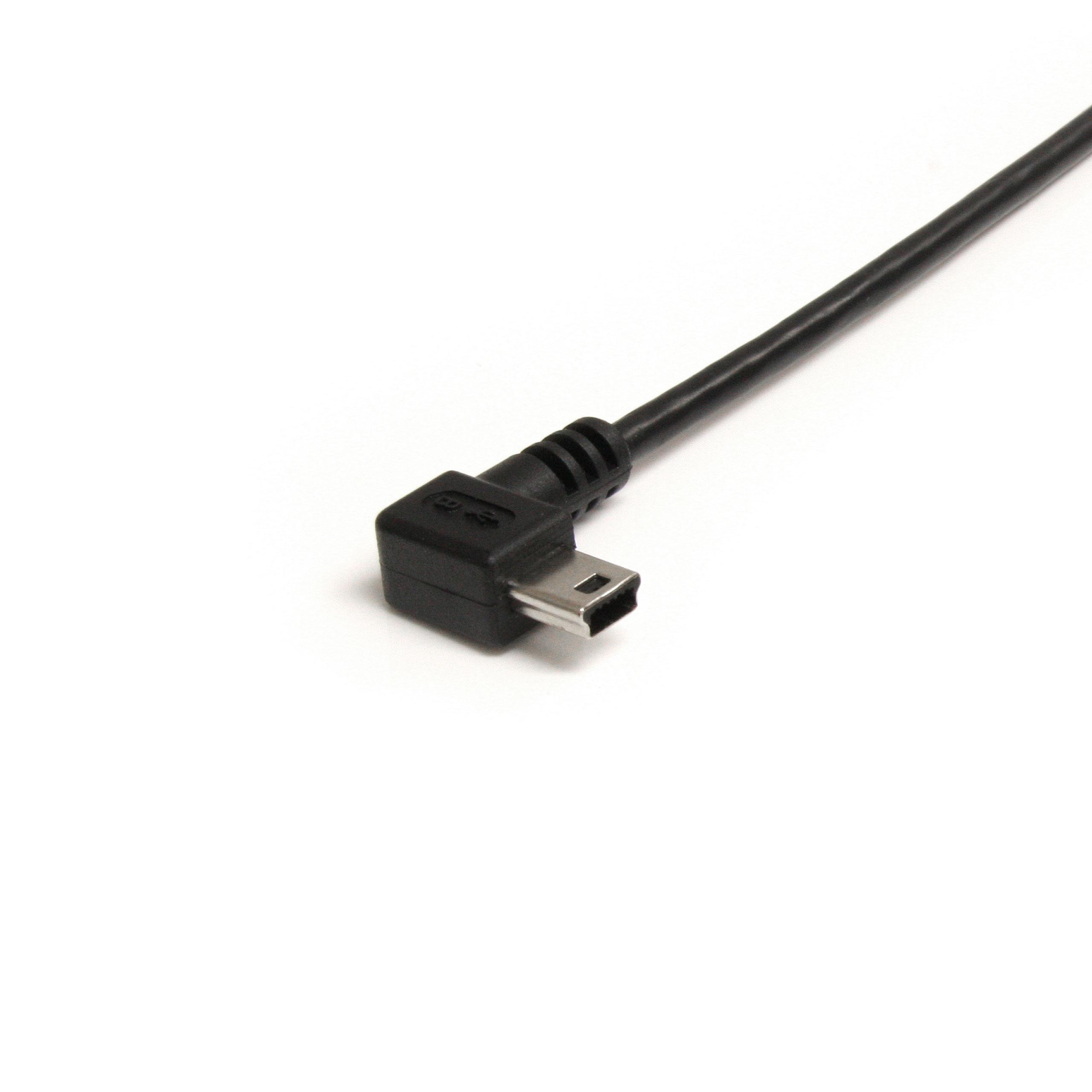 StarTech 3 feet Mini USB Cable - A to Right Angle Mini B: Amazon.co.uk ...