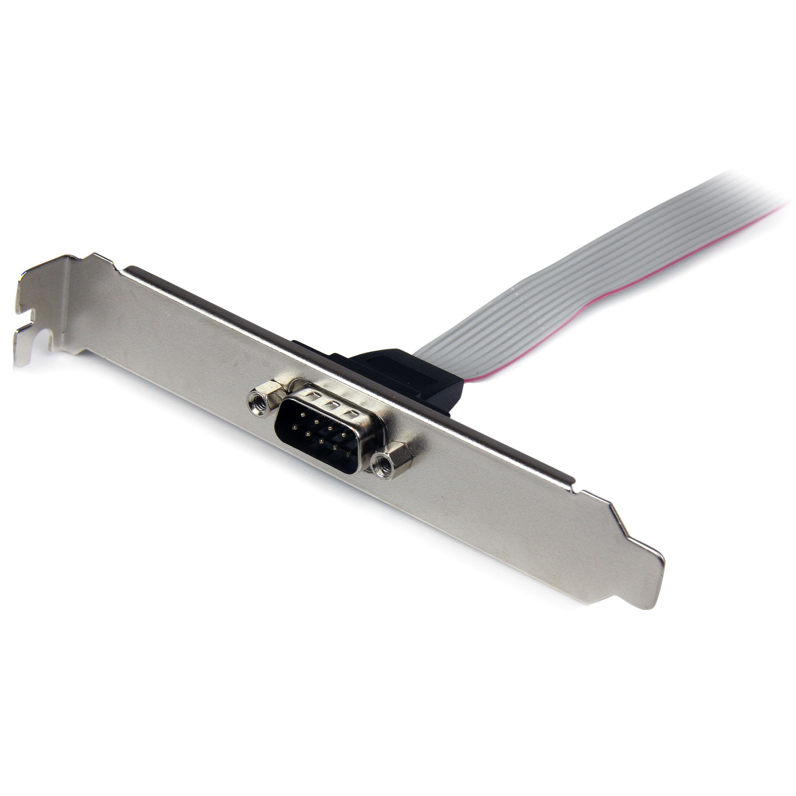 StarTech.com PLATE9M16 16 Inch (40 cm) 9 Pin Serial Male to 10 Pin ...
