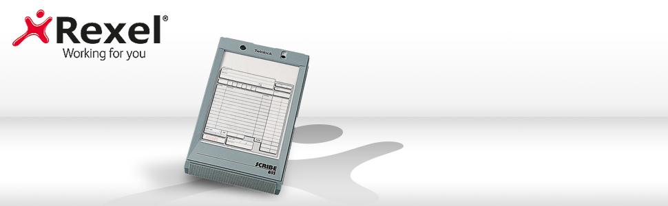 Rexel Twinlock Scribe 855 Register (216 x 140 mm) Grey : Amazon.co.uk ...