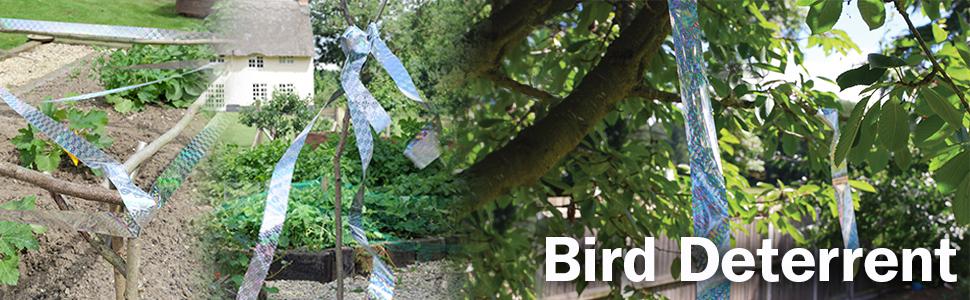 Defenders Repeller Ribbon (Humane, Weather-Proof Iridescent Tape, Bird ...