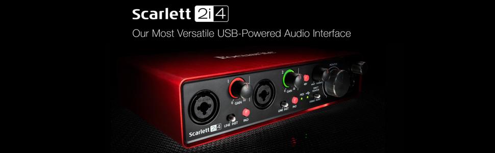 Focusrite Scarlett 2i4 (2nd Gen) USB Audio Interface with Pro Tools | First: Amazon.co.uk ...