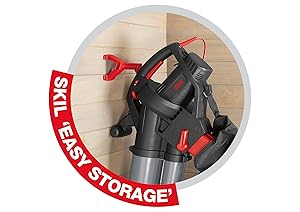 Skil Tools 0792AB Leaf Blower Vacuum and Shredder with Swivel Wheel ...