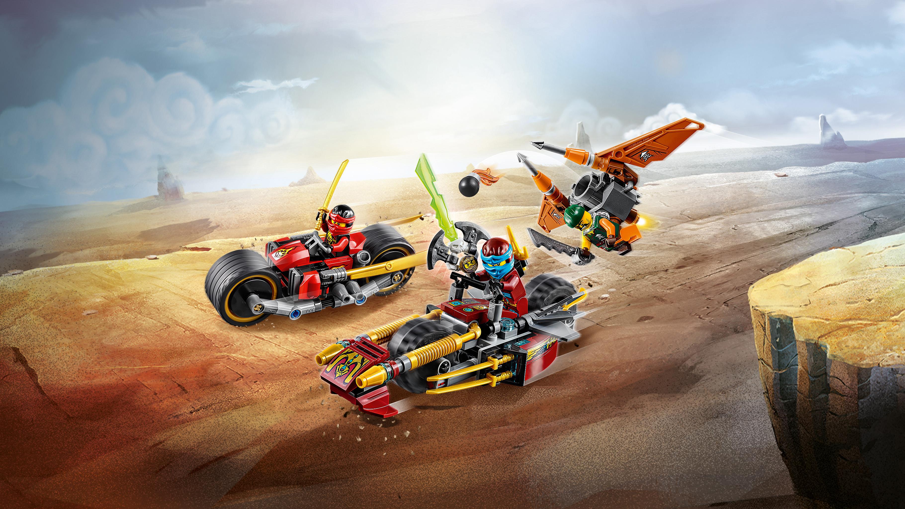 LEGO Ninjago 70600 Ninja Bike Chase Playset: Amazon.co.uk: Toys & Games