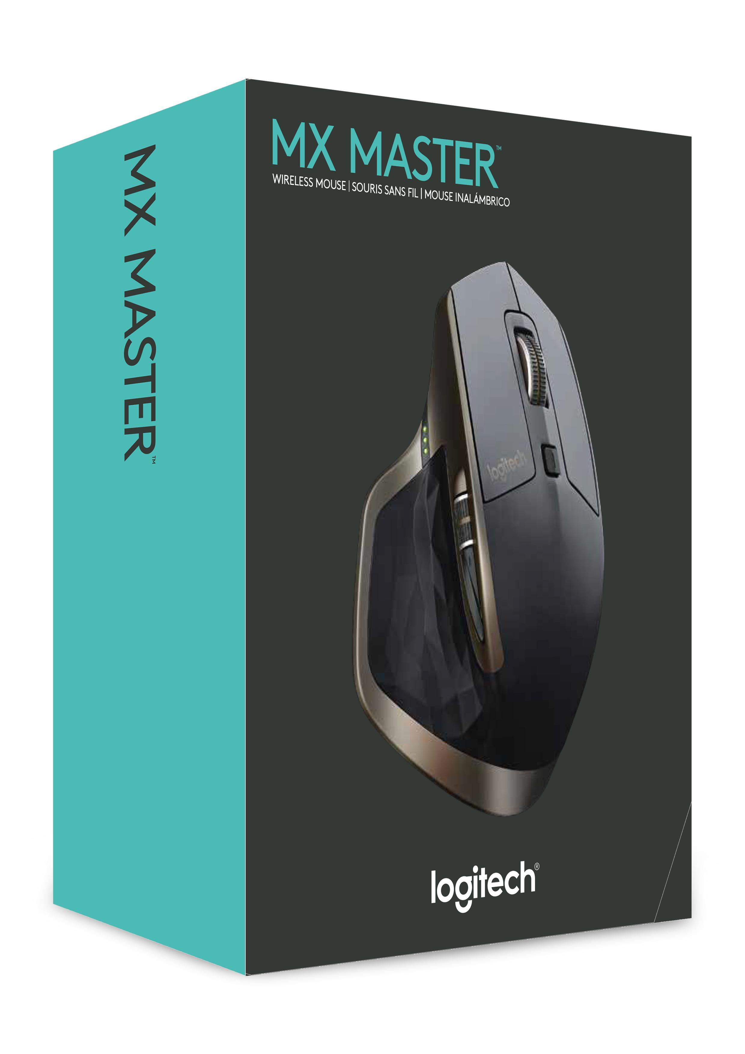 Logitech MX Master Wireless Mouse, Bluetooth or 2.4 GHz with USB ...