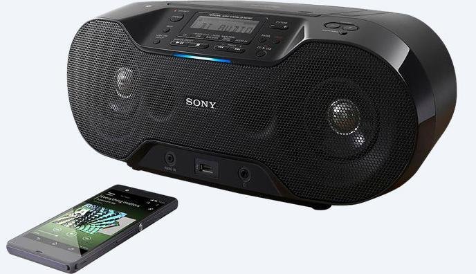 Sony ZS-RS70BTB Wireless DAB Boombox with CD/Bluetooth/NFC/USB Play ...