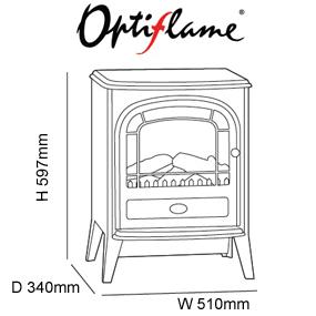 Dimplex Club 2 KW Electric Stove: Dimplex: Amazon.co.uk: Kitchen & Home