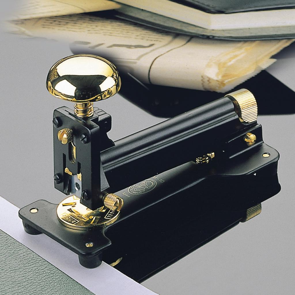 El Casco M10 Medium Desk Stapler - Black/23 Carat Gold Plated Trim ...