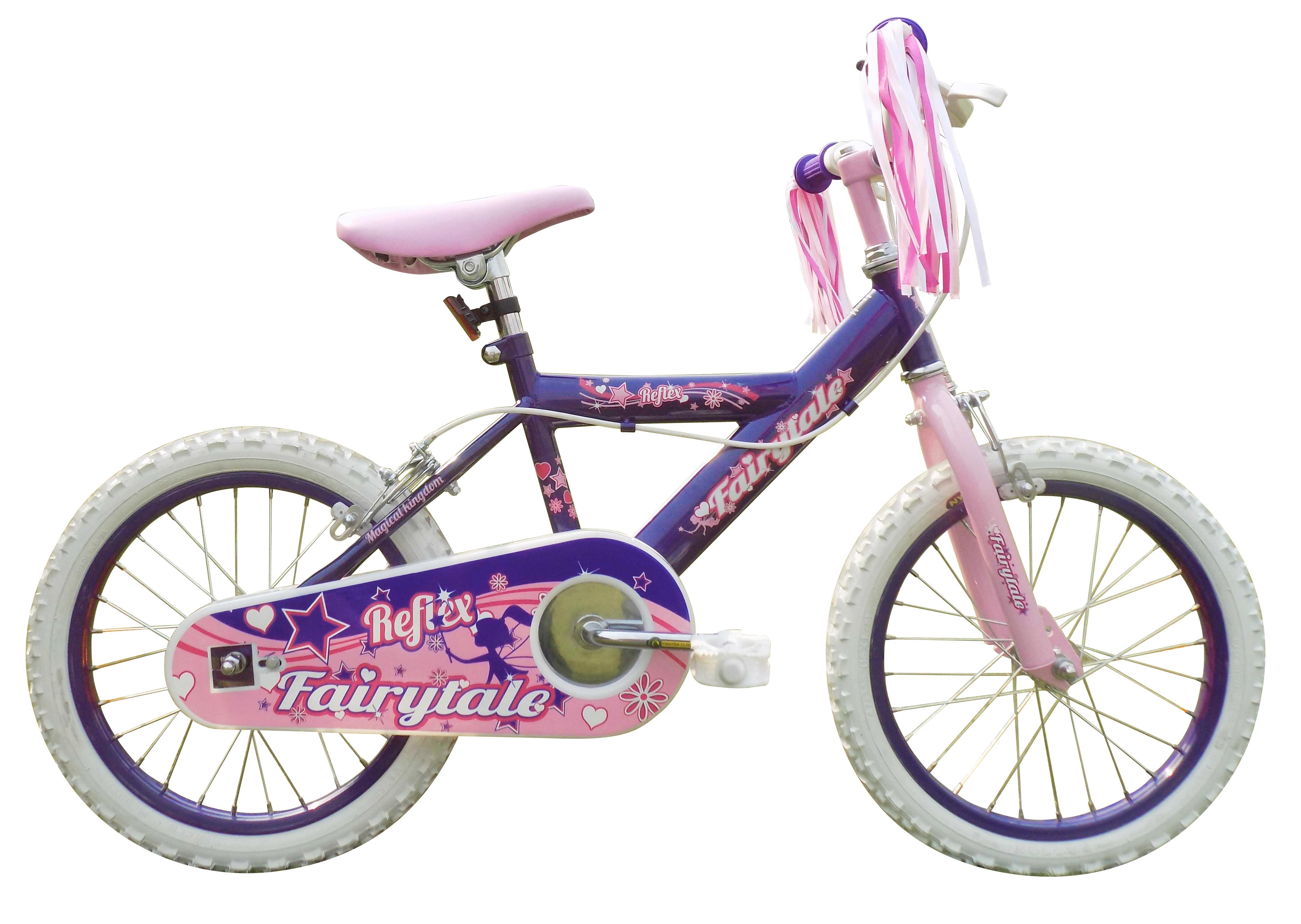 Reflex Fairy Tale Girls' Kids Bike Purple/Lilac, 6" inch, 1 speed full ...